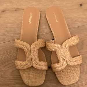 Express | Shoes | Express Straw Sandals | Poshmark